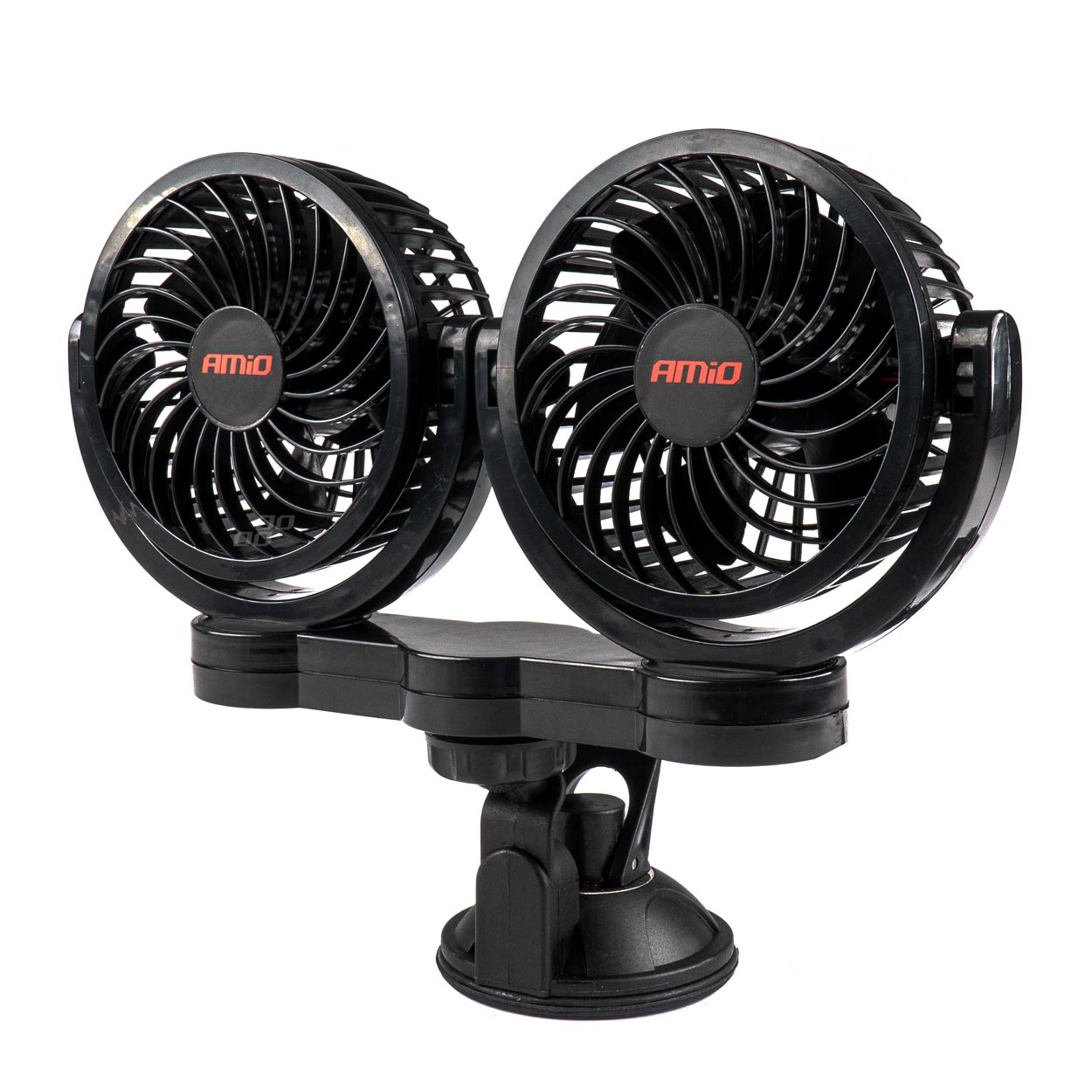 AMiO Car fan with suction 2x4" 12V - MK LED