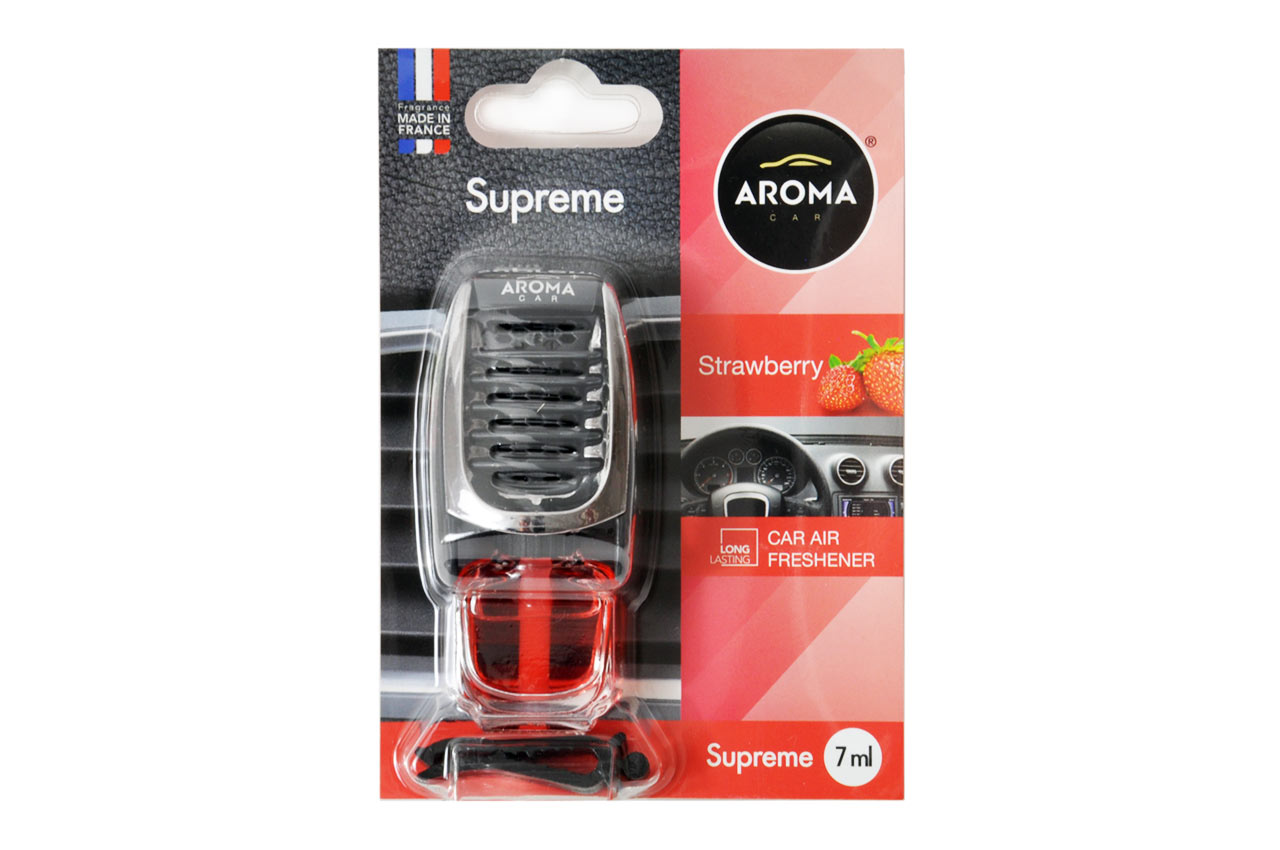 Car air freshener AROMA CAR SUPREME STRAWBERRY - MK LED